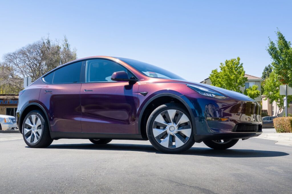 Tesla Model Y - Gloss Flip Deep Space Vinyl Wrap | 3M 2080 - GP278 ...