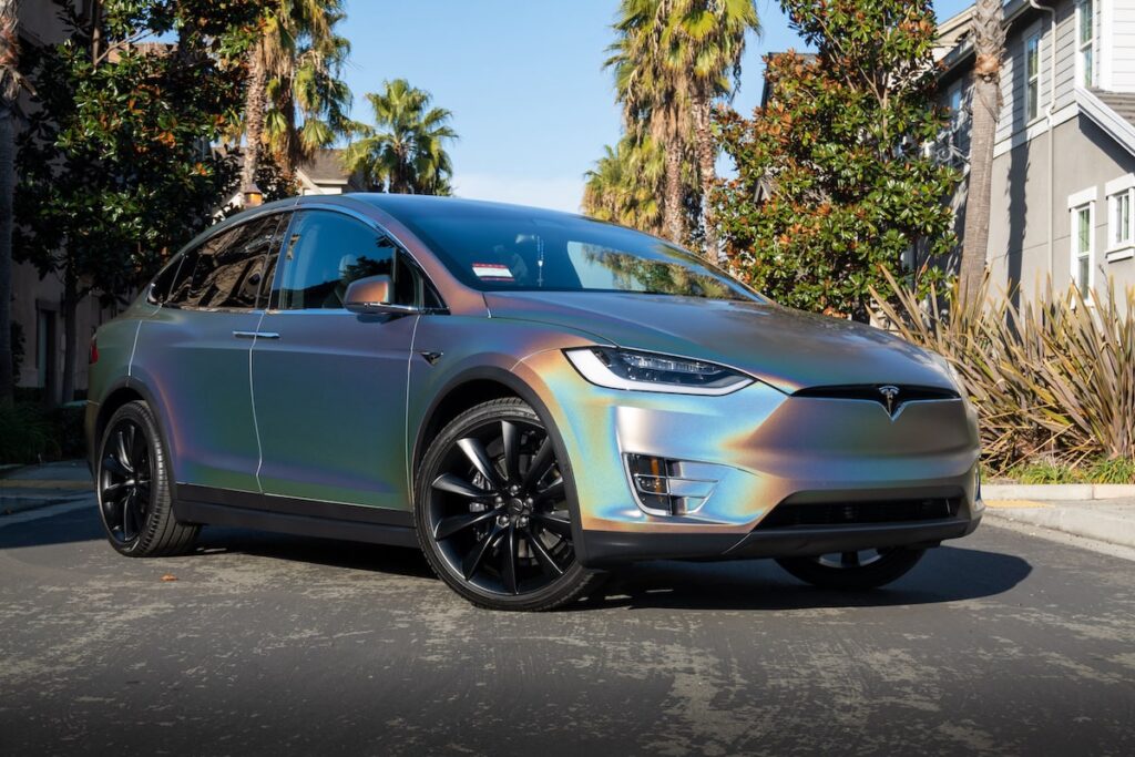 Tesla Model X - Satin Flip Psychedelic Vinyl Wrap | 3M 2080 - SP281 ...